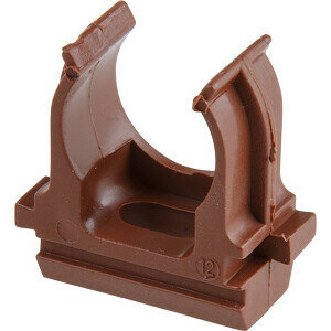 Крепеж-клипса для трубы ПВХ/ПНД 25мм (10шт) бук юпитер (JP3120-22)