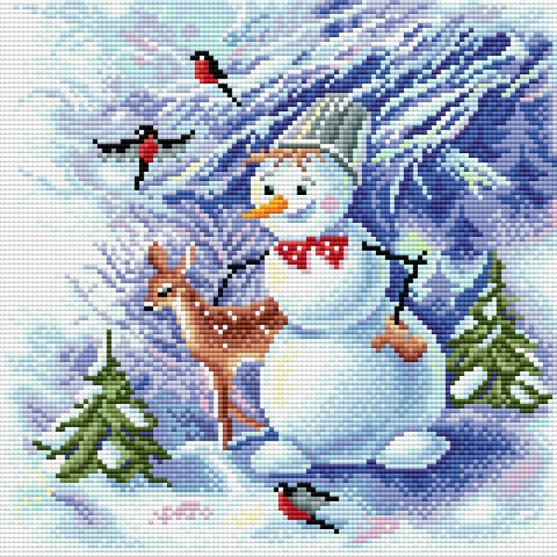 Набор Brilliart #МС-165 Чудесная компания, Алмазная Мозаика, 30 x 30 см