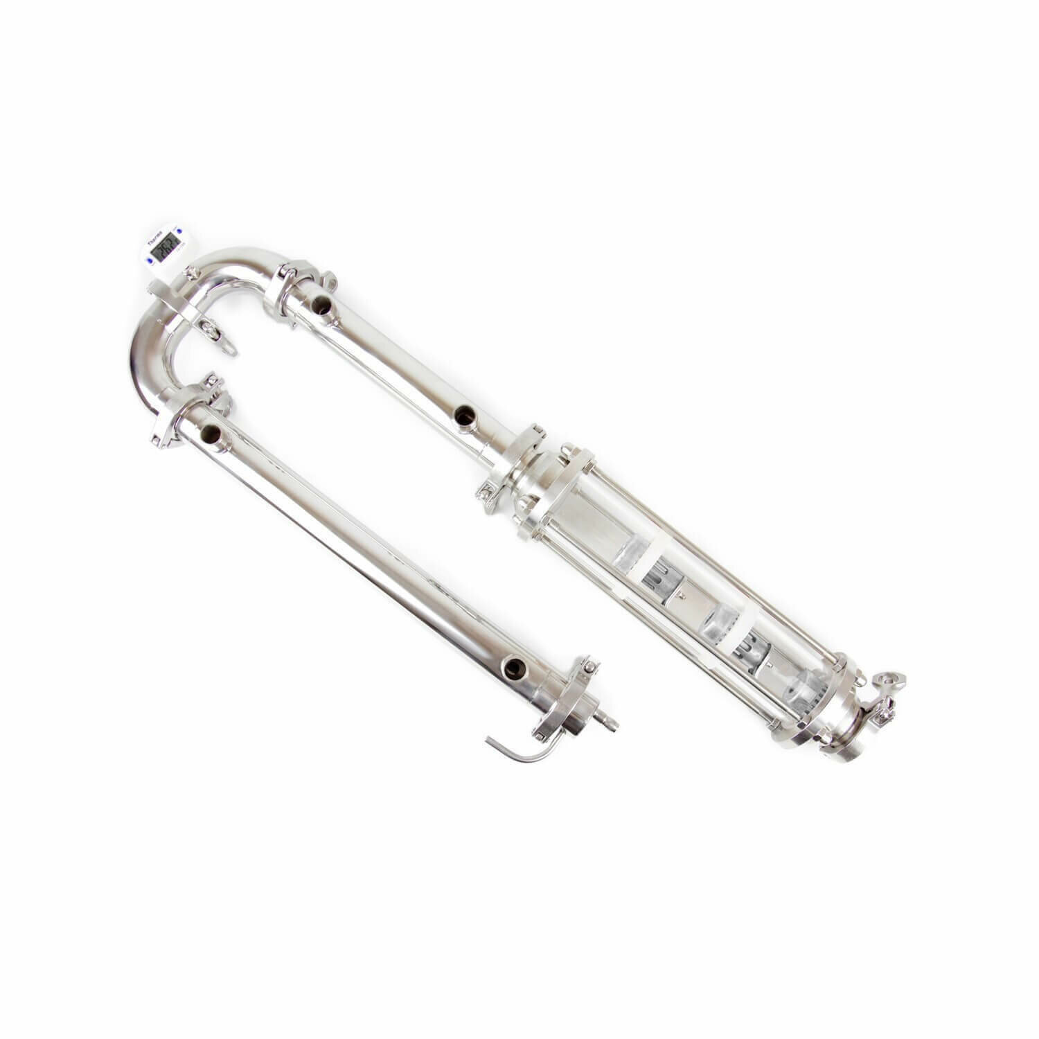 Колонна Mendeleeff Cap 1,5 дюйма, колпачковая, нержавейка, 3 уровня, удлинённый колпачок