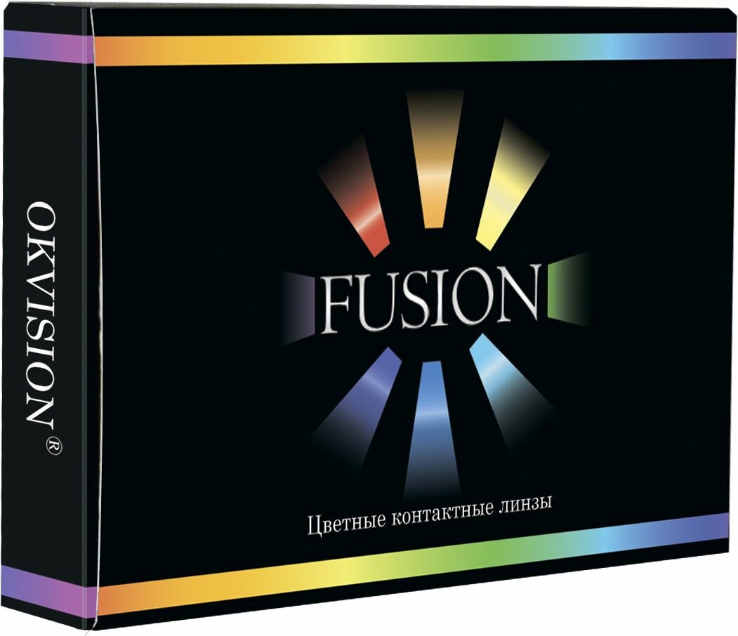 Цветные контактные линзы OKVision Fusion 1 month R 8.6 SPH -4.00 Rain (Дождь)