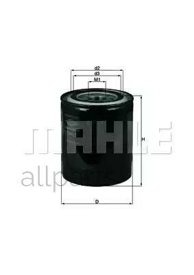 MAHLE OC274 Mahle Фильтр масляный OC 274