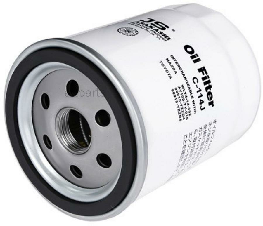 JS ASAKASHI C114J Фильтр масл. FORD FOCUS C-MAX, MONDEO 1.8-2.0L 2000=>/MAZDA 3,5,62002=>