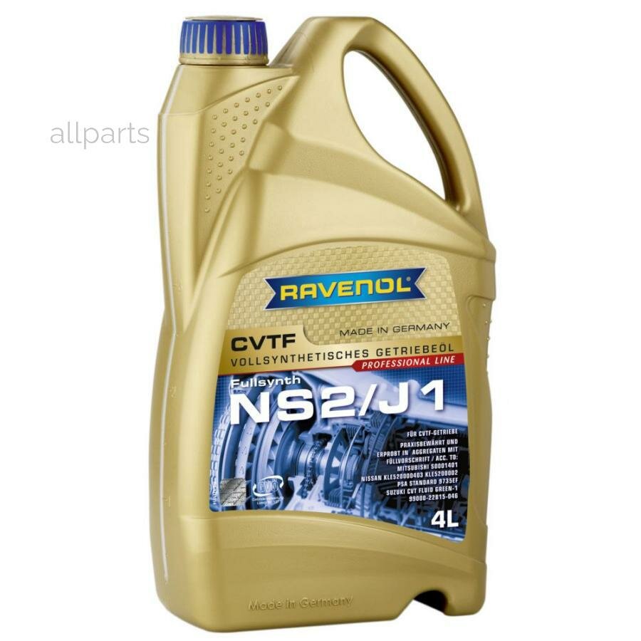 RAVENOL 4014835719392 4L CVTF NS2/J1 FLUID NEW трансмиссионное масло