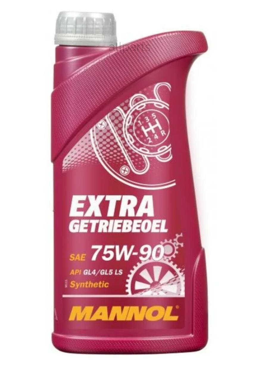 MANNOL 1304 Масло трансмиссионное 75W90 MANNOL 8103 1л синтетика Extra Getriebeoel GL4/GL5 LS
