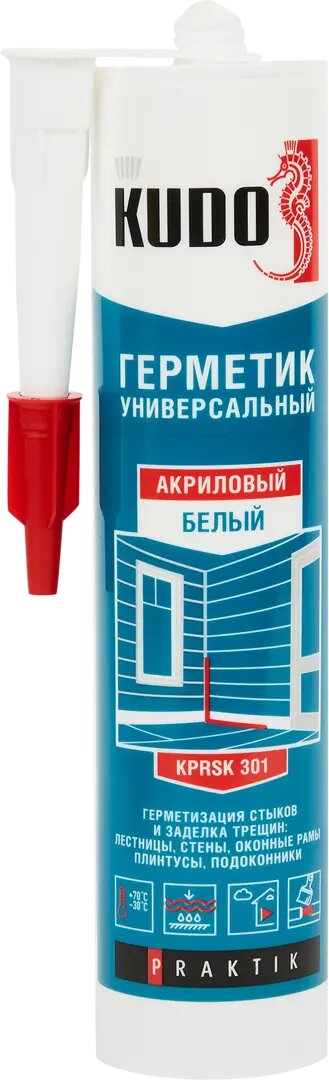 Герметик акриловый Kudo Praktik универсальный белый 260 мл