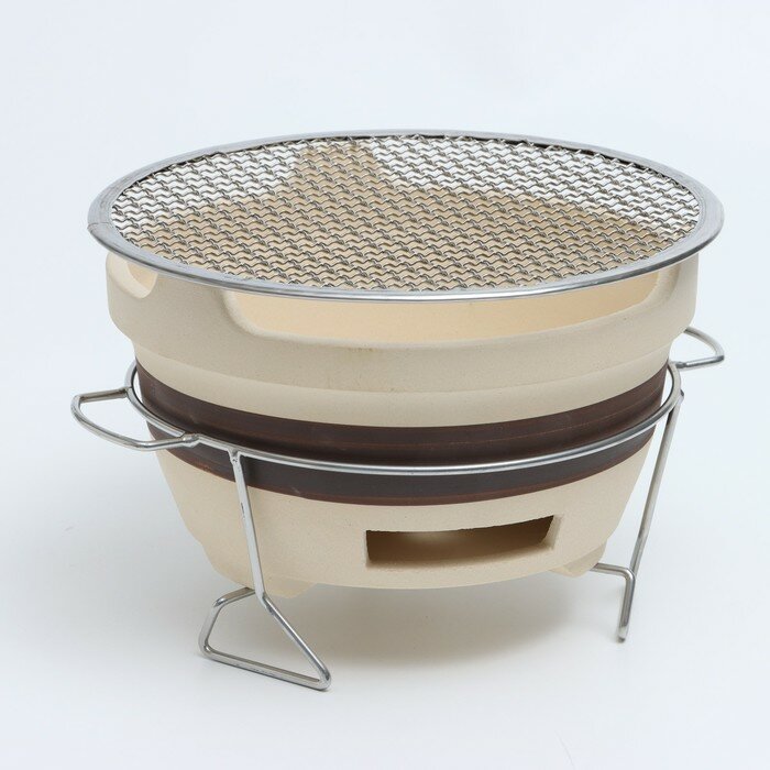 Тандыр настольный керамический, большой 24.5×17 см