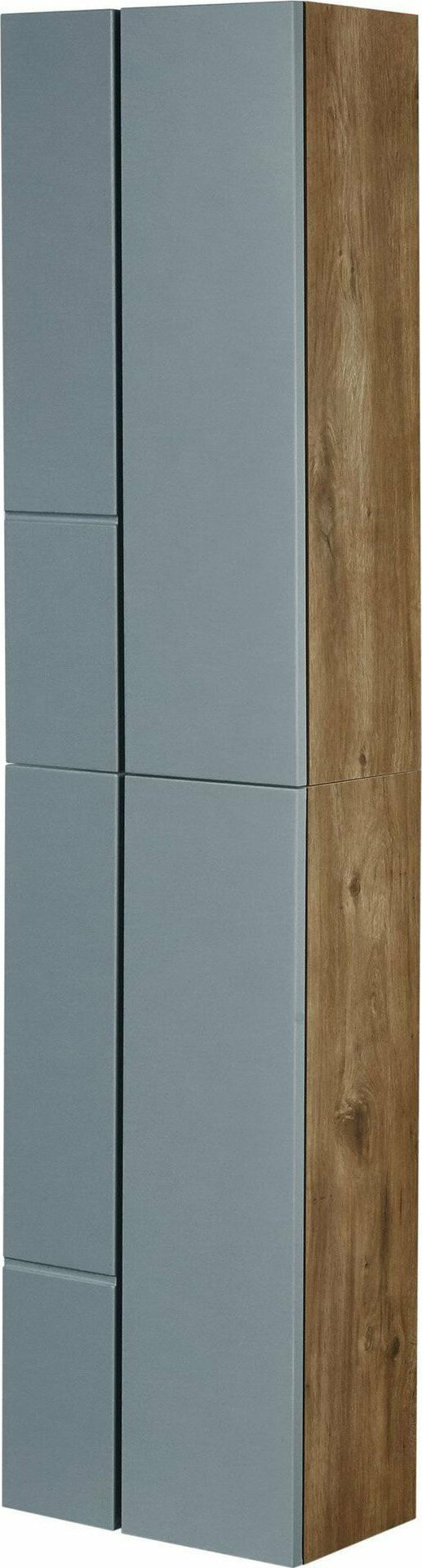 Шкаф Акватон Мишель 43 см бирюзовый / тёмное дерево 1A243903MIX30