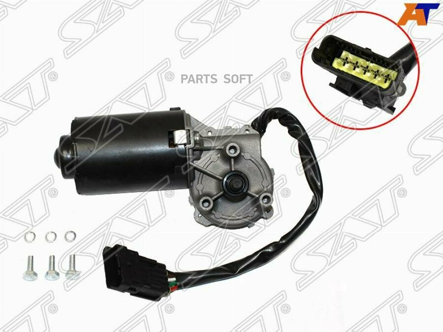 Мотор трапеции стеклоочистителя LADA Largus 12-21 / Renault Duster 10-21 SAT ST-6001547913 | цена за 1 шт