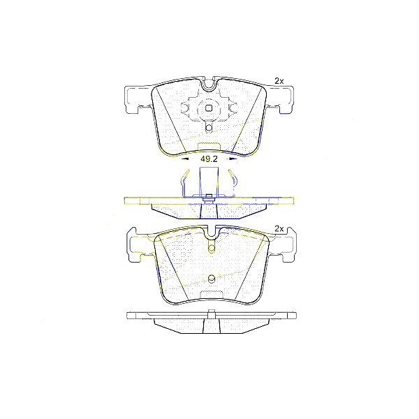 ICER 182020 (34106799801 / 34106856191 / 34106859181) 182020 колодки дисковые передние \ BMW (БМВ) x3 f25 3.0 / 2.0d 10