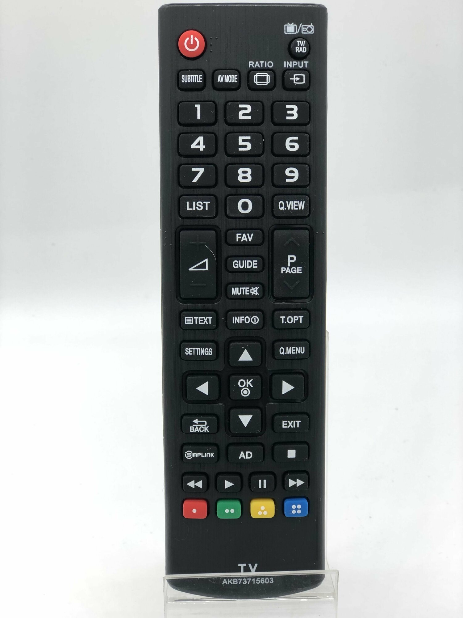 Пульт дистанционного управления для телевизоров LG AKB73715603, черный