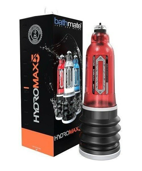 Вакуумная гидропомпа «Bathmate HydroMAX5» для увеличения пениса красная