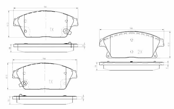 Zekkert Колодки тормозные передние для Cadillac ATS 13- Chevrolet Cruze (J300 305 308) 09- Opel Astra J 09-