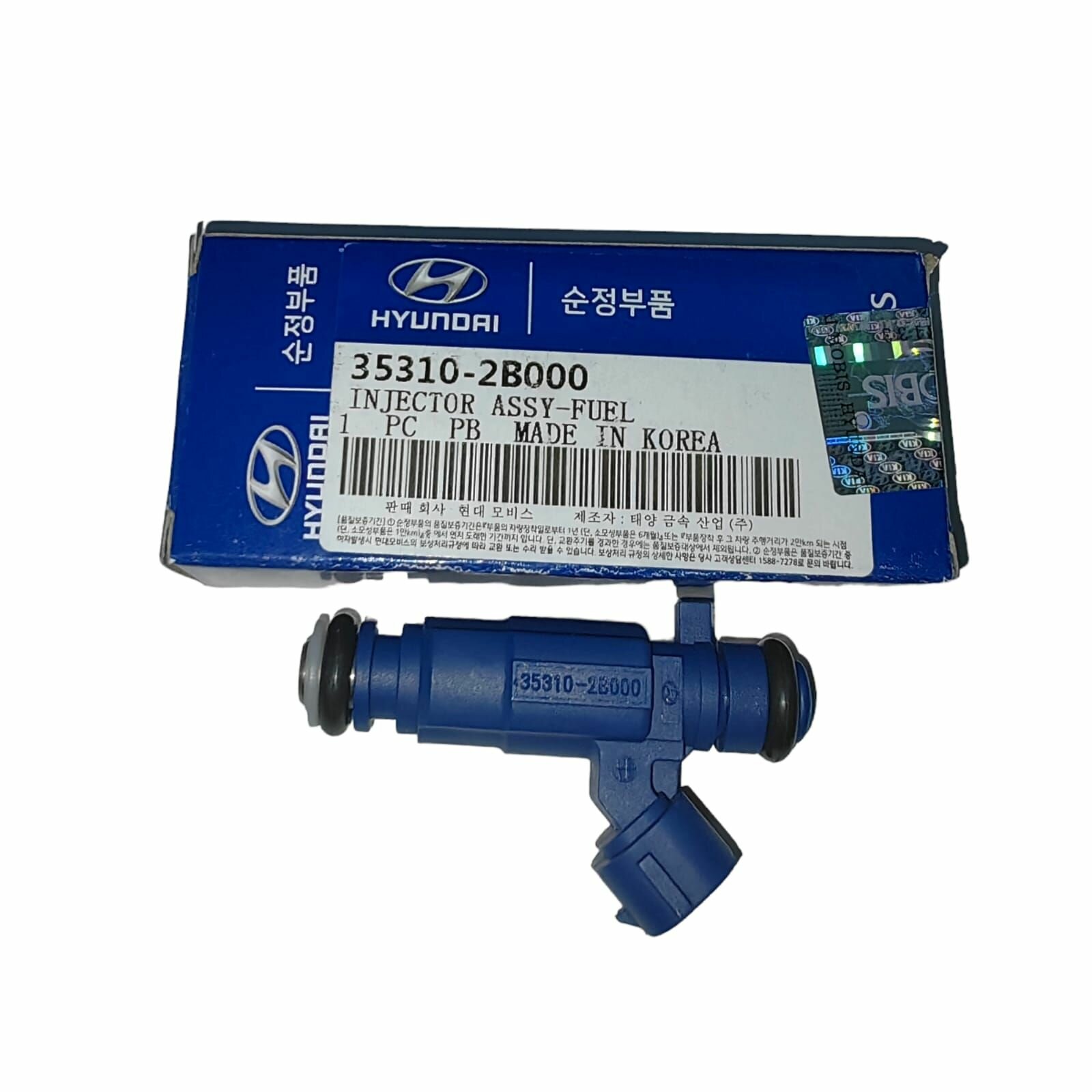 Форсунка топливная Hyundai-Kia 353102B000, Форсунка Hyundai Solaris 1.4-1.6 Kia Rio 35310 2B000