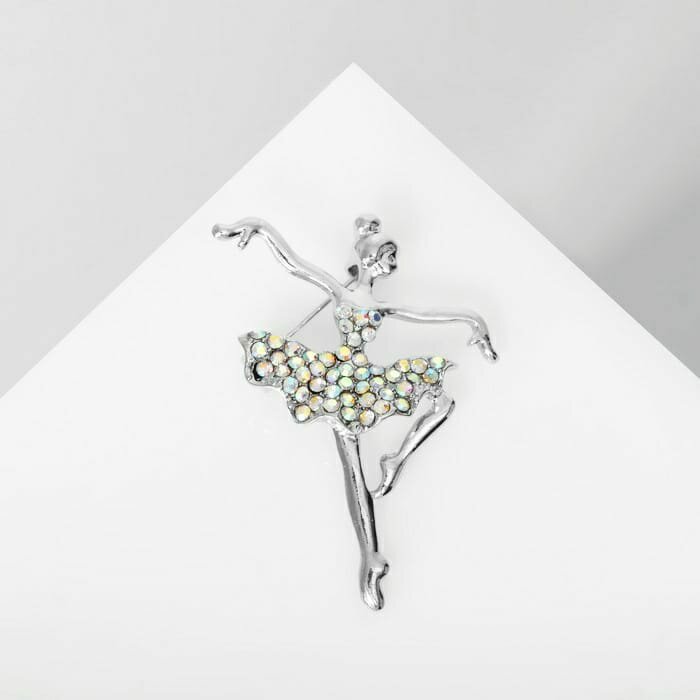 Брошь, стразы