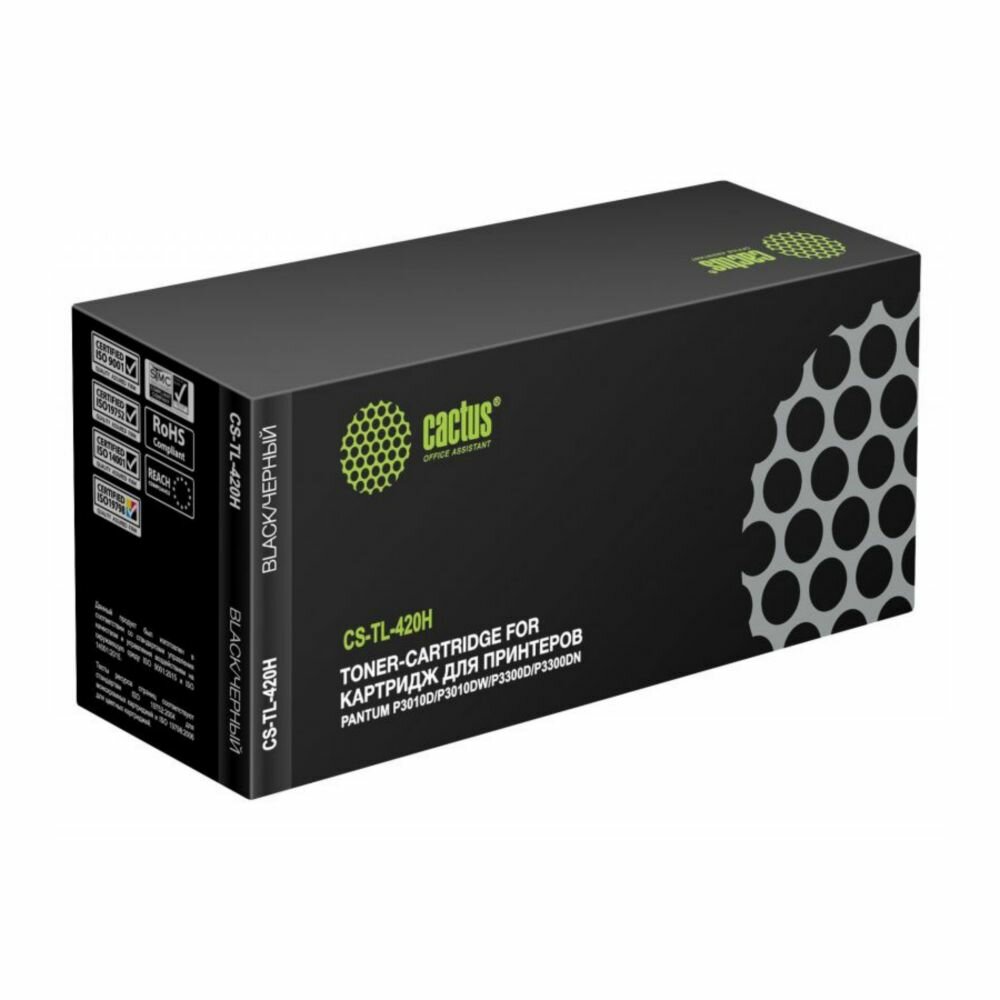 Картридж лазерный CACTUS CS-TL-420H черный ((3000стр.) для Pantum P3010D/P3010DW/P3300D/P3300) (CS-TL-420H)
