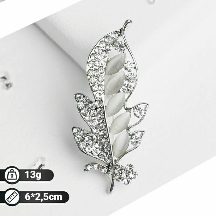 Брошь, искусственный камень, стразы