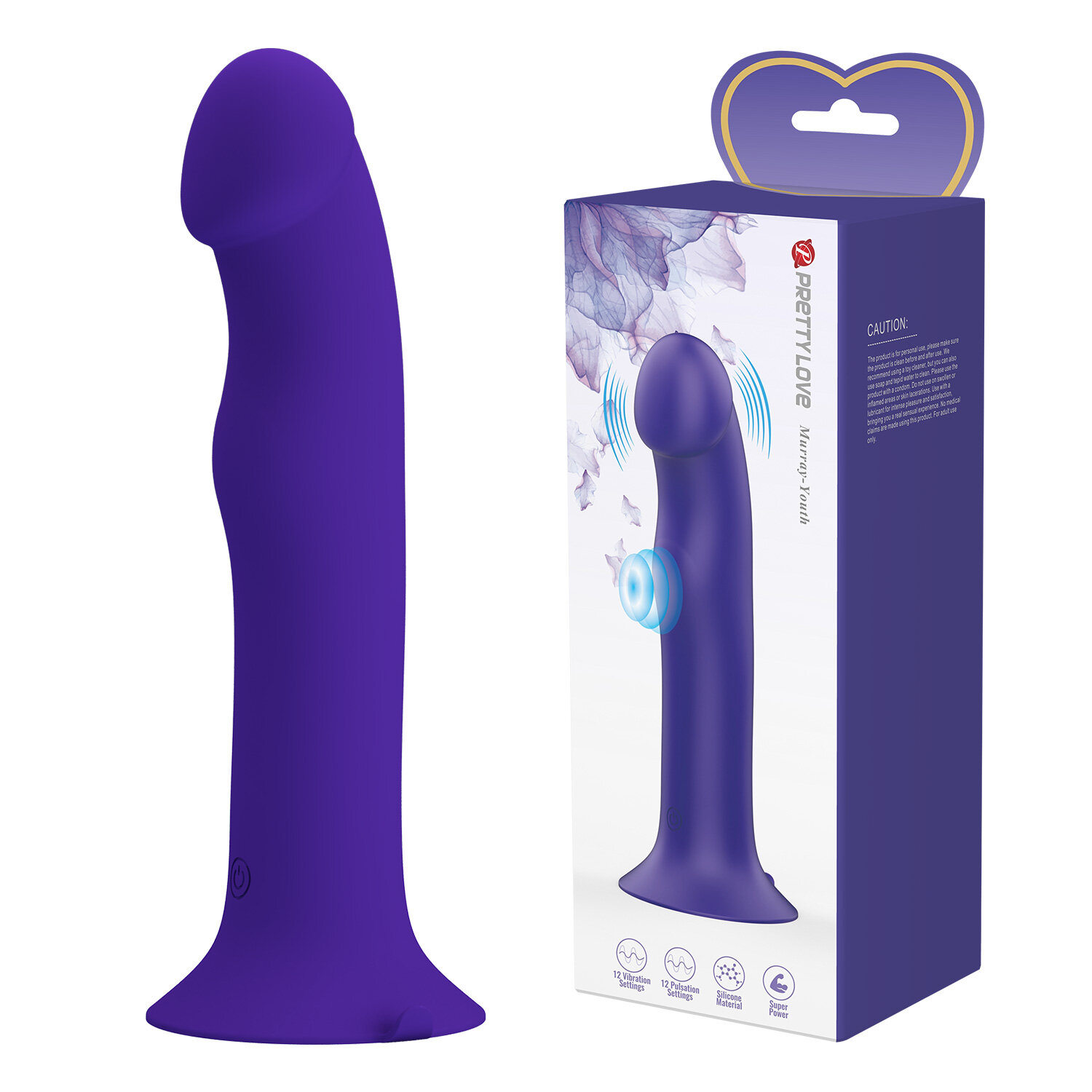 Вибростимулятор Murray Pretty Love Baile BI-014952L, с пульсацией, фиолетовый