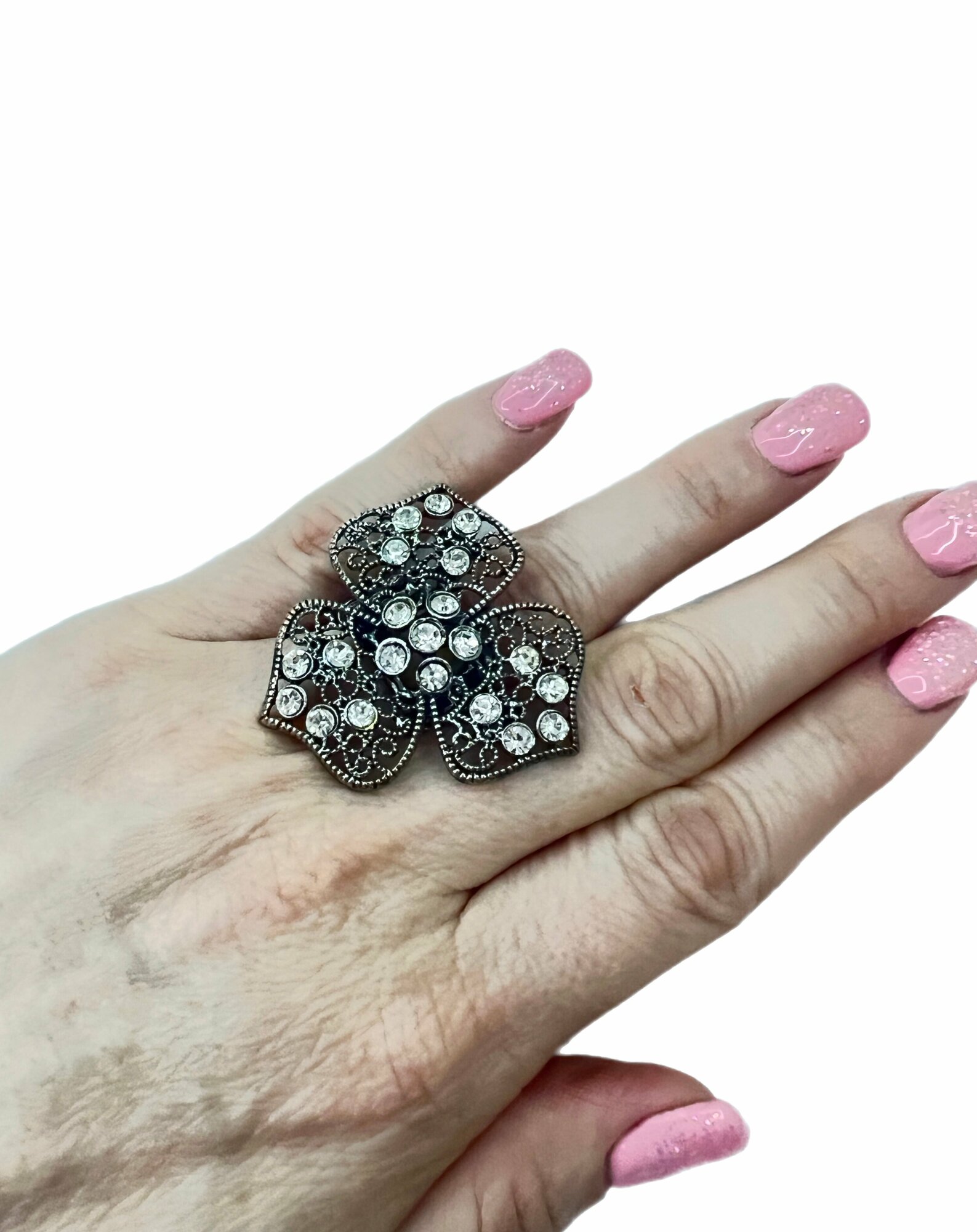 Кольцо плетеное, стекло