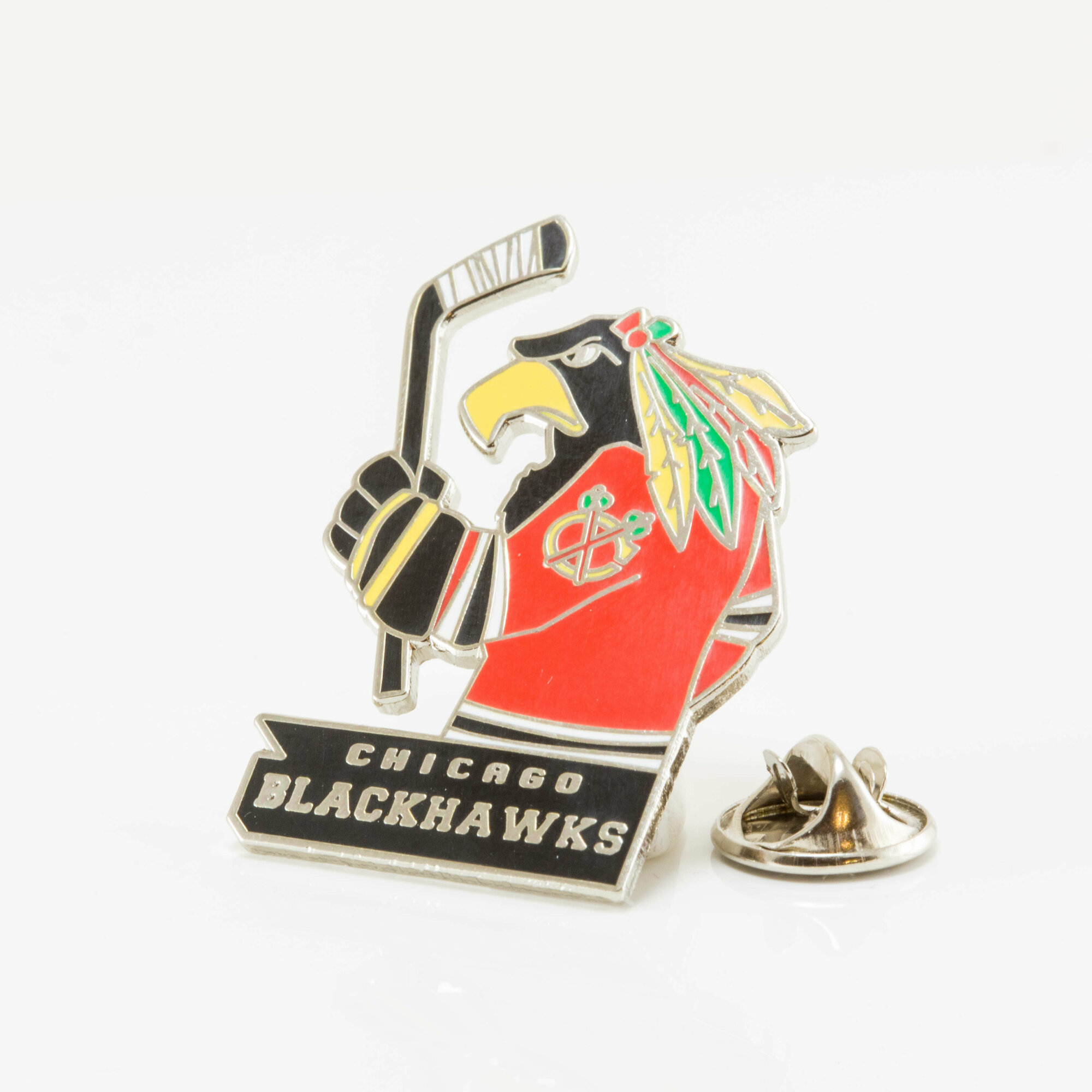 Хоккейный значок Чикаго Блэк Хокс Маскот