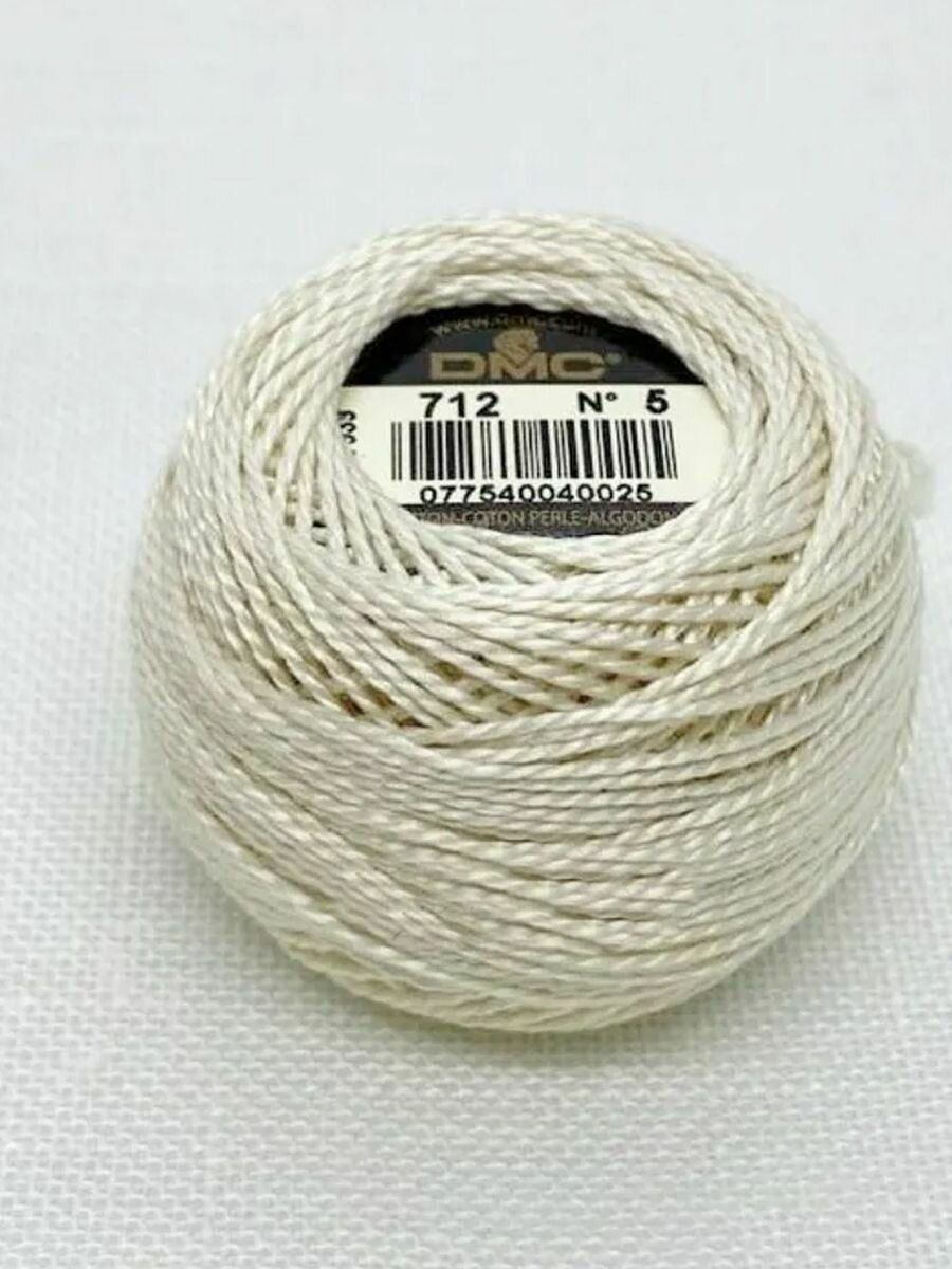 Мулине DMC Cotton Perle #5 (цвет: 0712, 45 м, артикул 116-5)