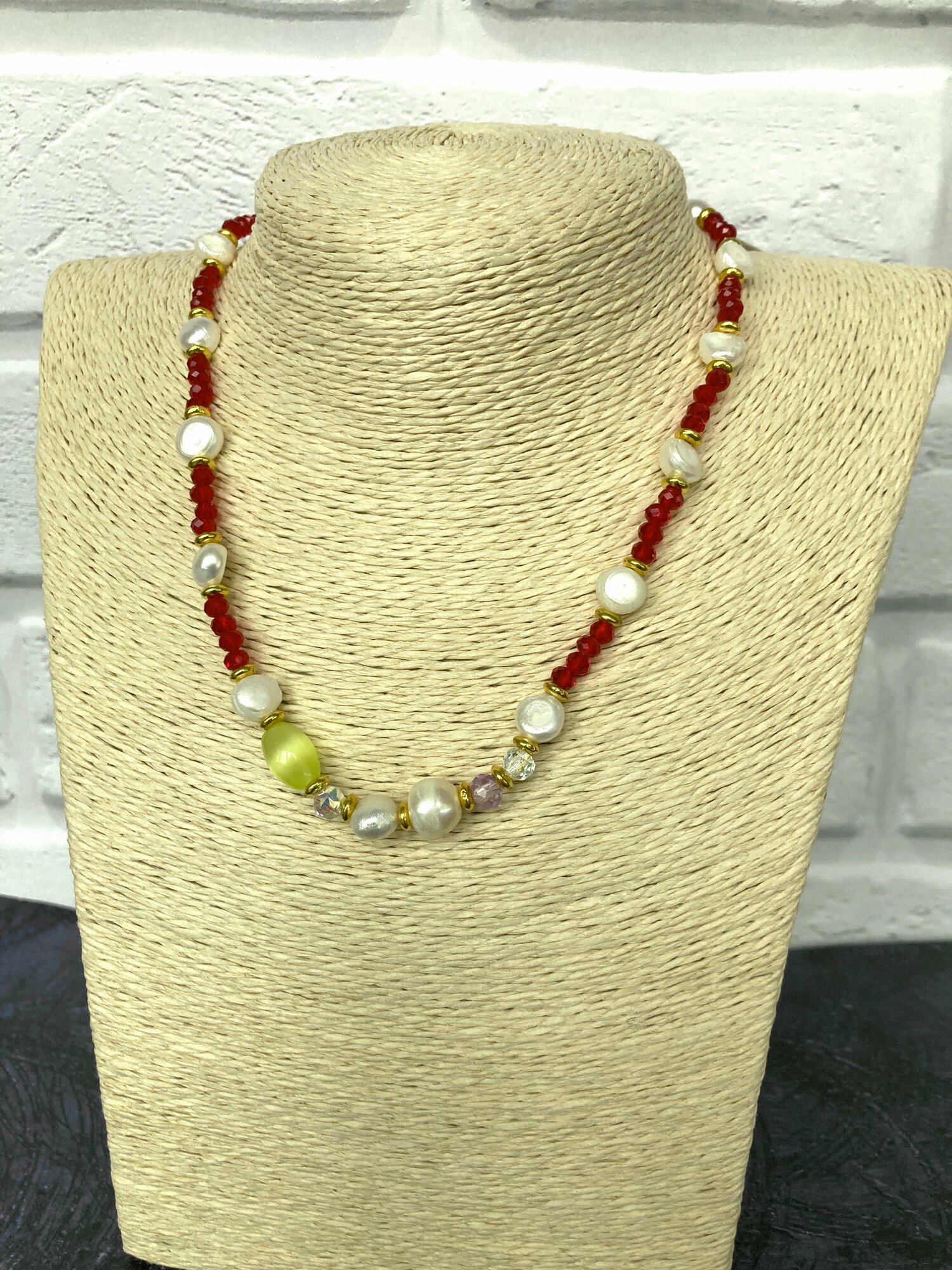 Колье, жемчуг пресноводный