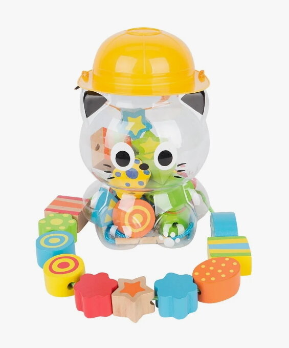 Деревянная большая шнуровка "Киска"