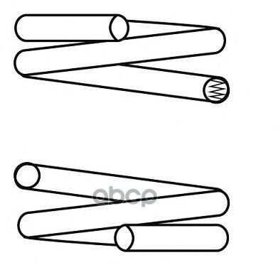 Пружина подвески AUDI 80 + 90 78 -86 rear CS Germany арт. 14950612