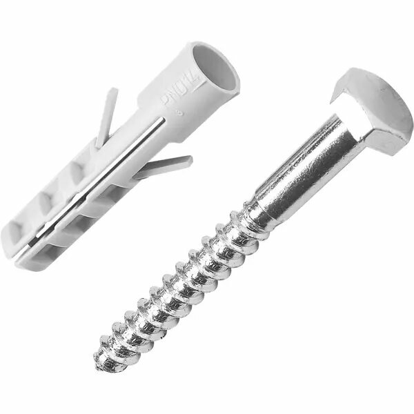 Дюбель потайной Standers PND 14x70 мм, с шурупом 10x90 мм, нейлон, 4 шт.