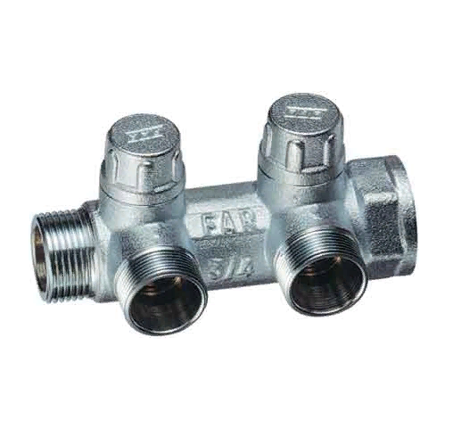 Зап. коллектор 3/4" ВР-НР с 2 отв. М24х19 FAR (FK 3875 С34)