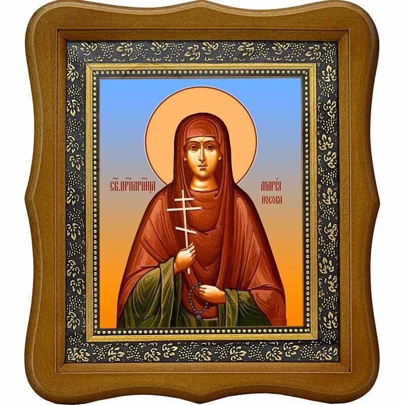 Мария Носова, послушница, преподобномученица. Икона на холсте.