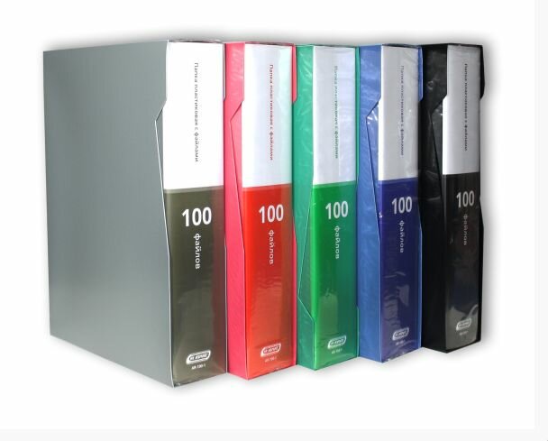 Папка на 100 файлов с коробом NEW