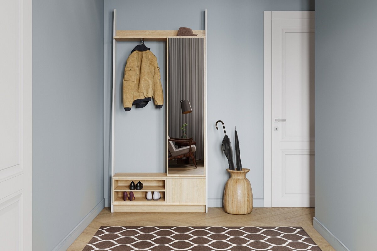 Прихожая МебельЛэнд24 Лайк - 7 104x37x225 с зеркалом