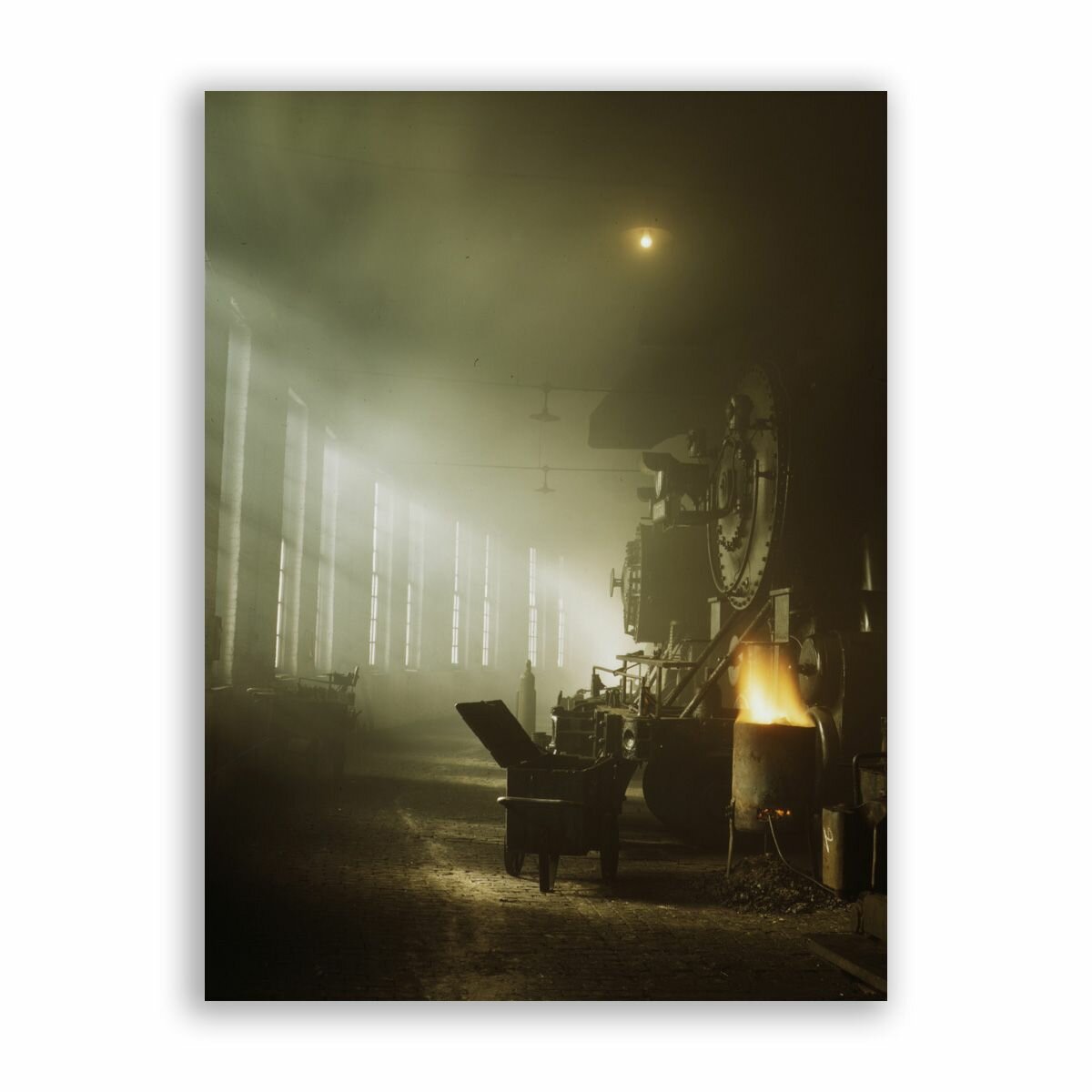 Постер, плакат на бумаге / Металлургические цеха 40-х годов / Размер 30 x 40 см