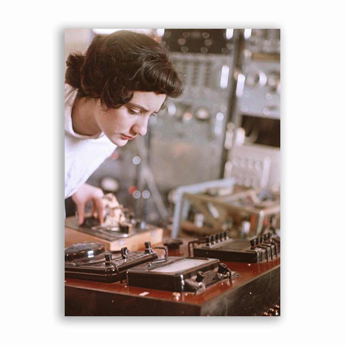 Советский постер, плакат на бумаге / Советские рабочие / Размер 30 x 40 см