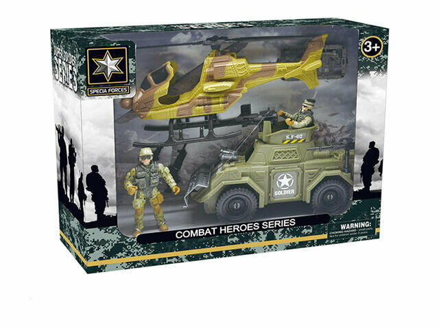 Военный игр. набор "Спецоперация"(две фигур, верт, бронемаш, в кор.)(31x11,5x25 cм) ( Арт. 2277521)