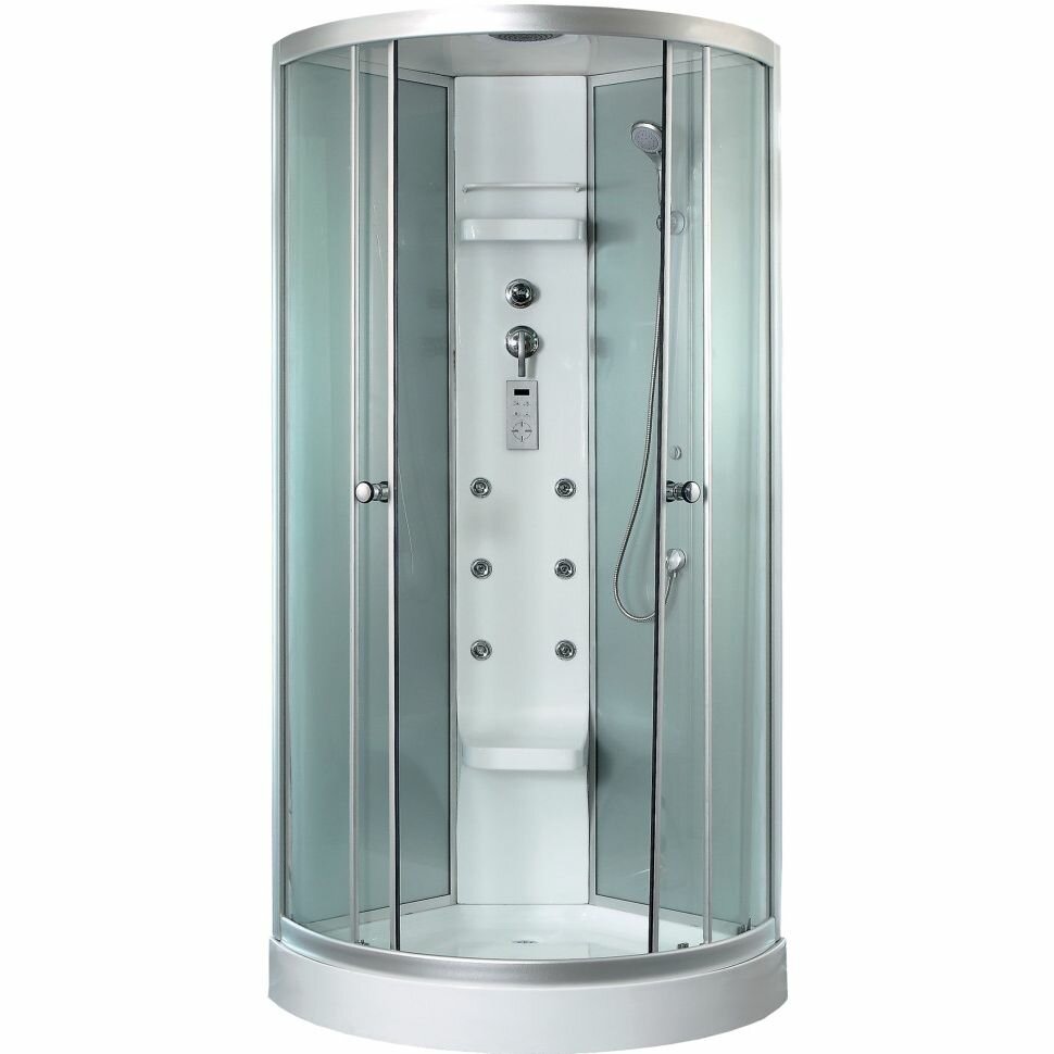 Душевая кабина Timo (Тимо) Lux TL-1502 цвет профиля хром, стекло прозрачное 6 мм 92х230х92 см