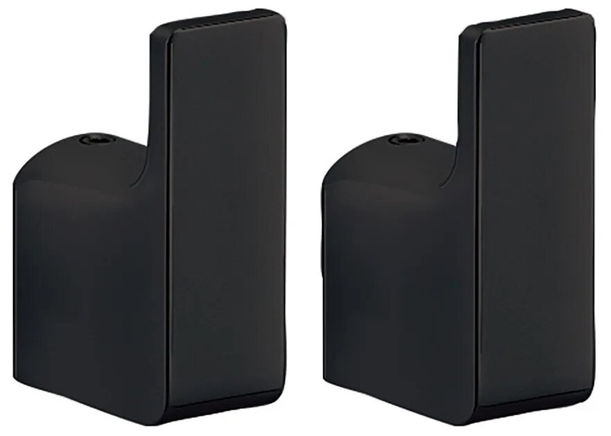 Комплект крючков Gedy Pirenei PI27(14) для ванны, черный матовый