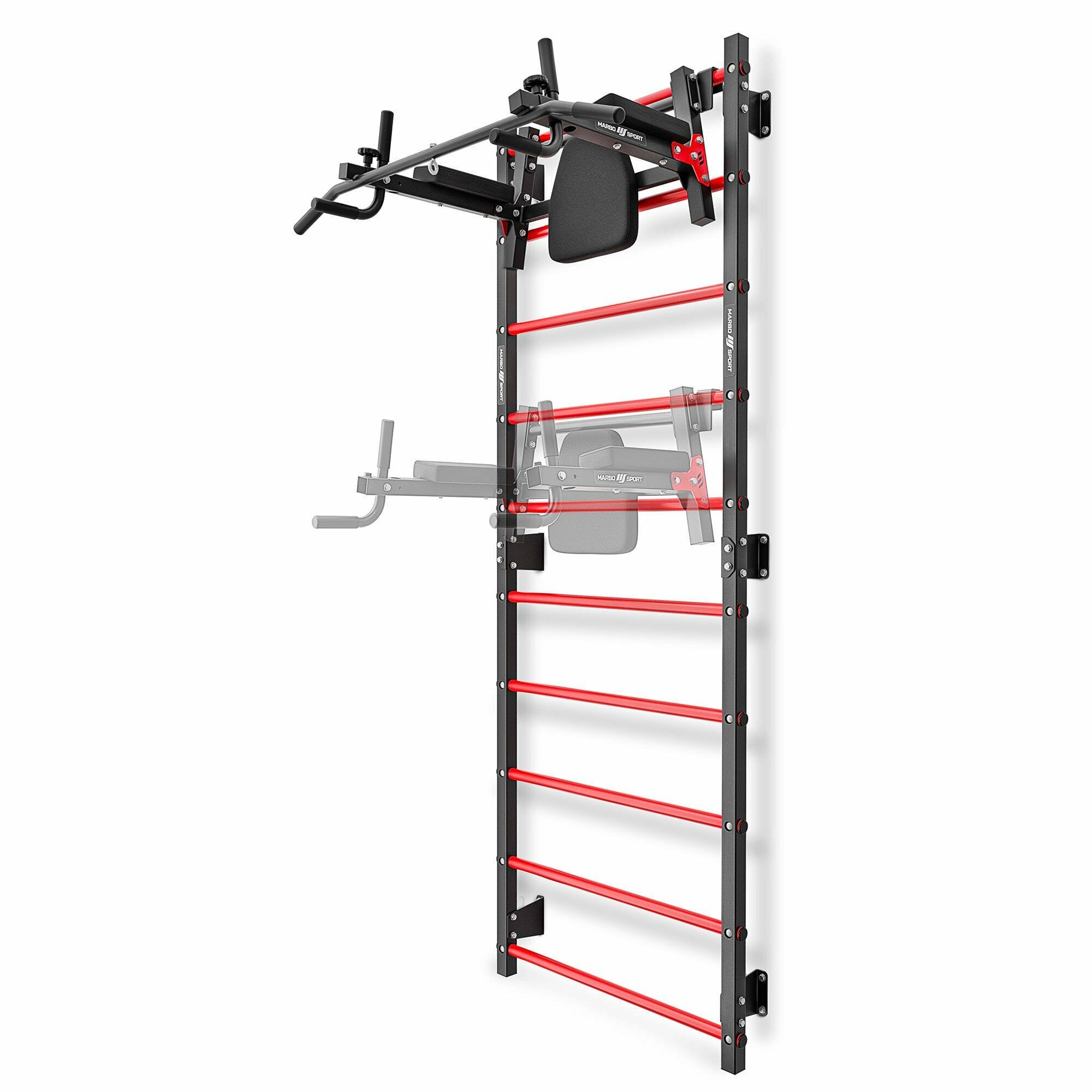 Шведская стенка с брусьями и турником, для дома MH-U204+U205 — фото 1