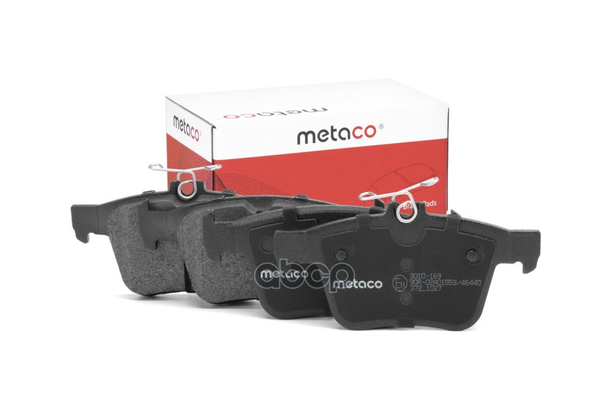 Колодки тормозные задние дисковые к-кт AUDI A3 [8V] (2013>)/VW GOLF VII (2013>) METACO арт. 3010-169