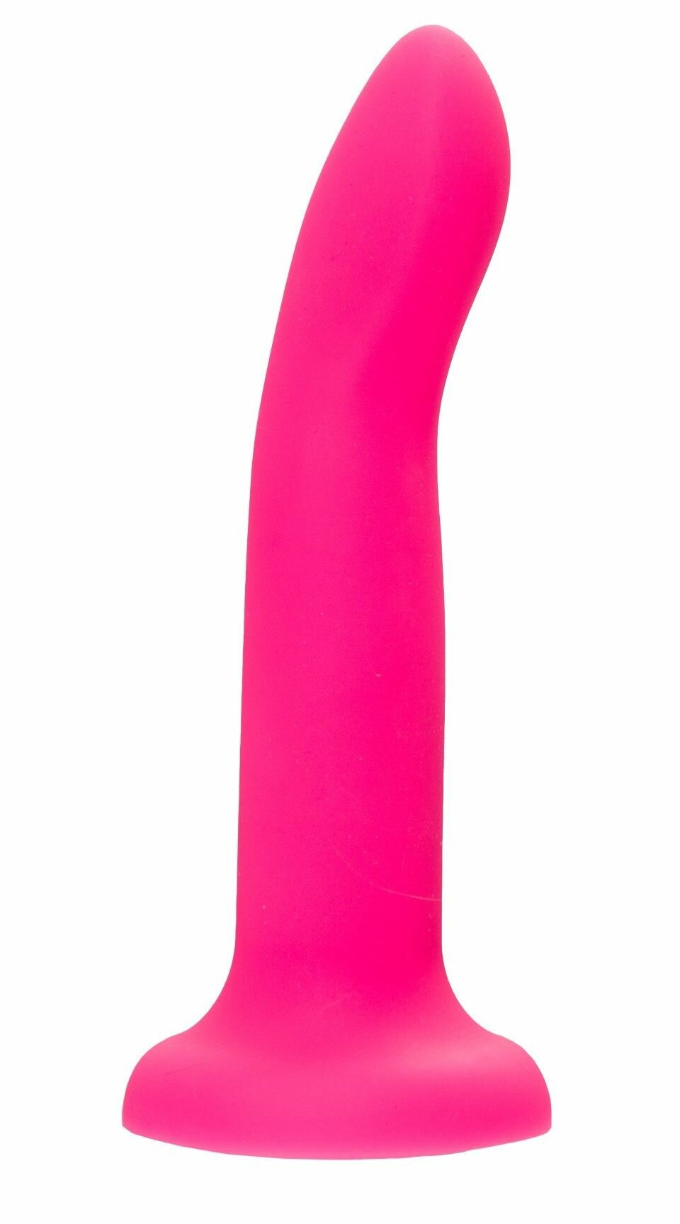 Ярко-розовый, светящийся в темноте фаллоимитатор Bucky Glow - 14 см,14 см,2,7 см, ярко-розовый, силикон, Женский, Фаллоимитаторы