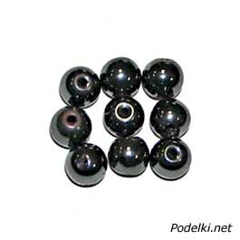 Натуральная бусина Гематит 0004925 шарик 6 мм, цена за 30 шт.