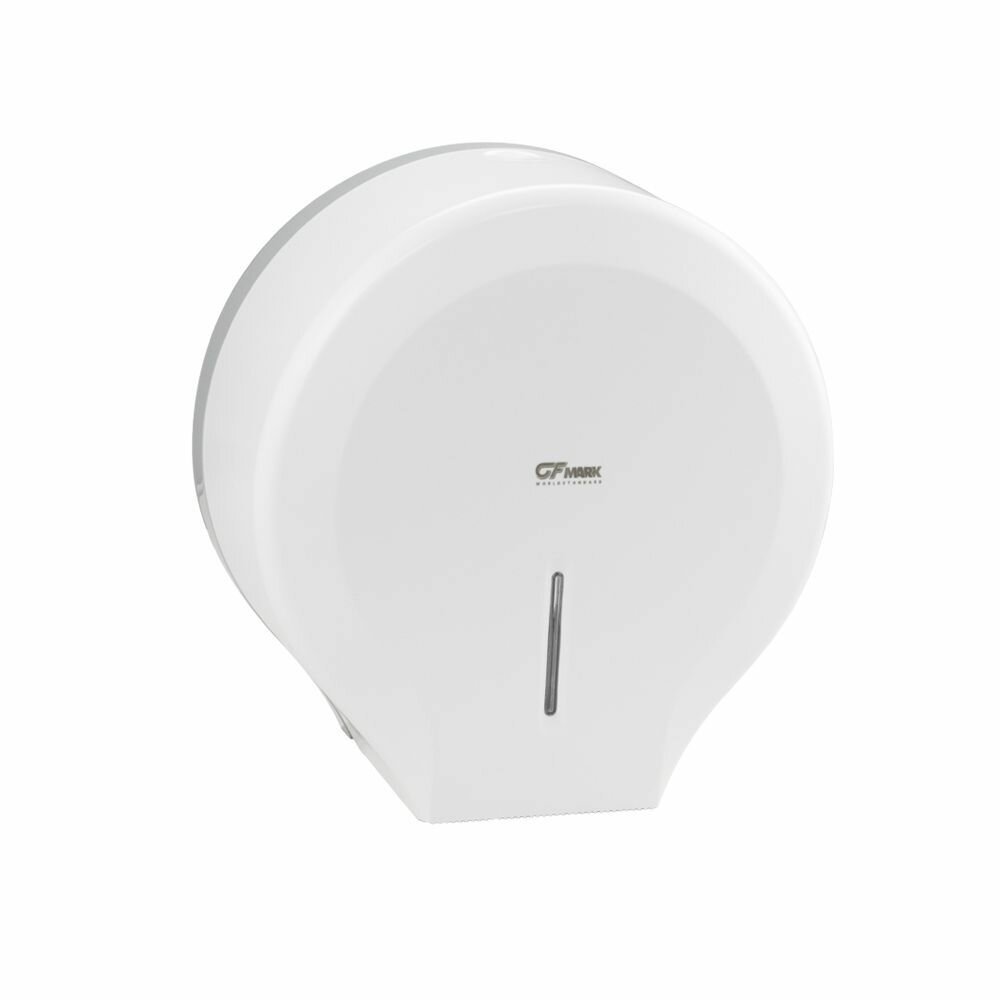 Диспенсер для туалетной бумаги GFmark 925 барабан пластиковый белый с глазком с ключом