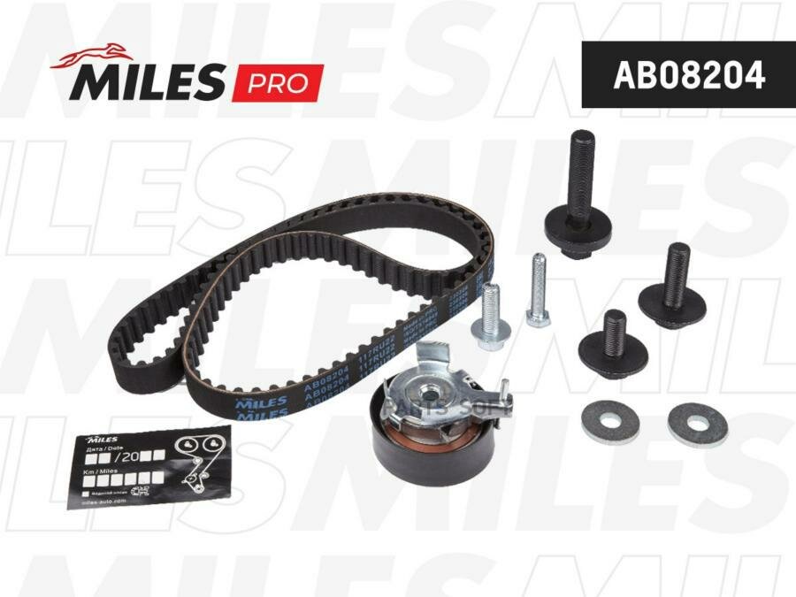 AB08204 MILES Комплект ремня ГРМ FORD/MAZDA/VOLVO 1.2-1.6 01- PRO