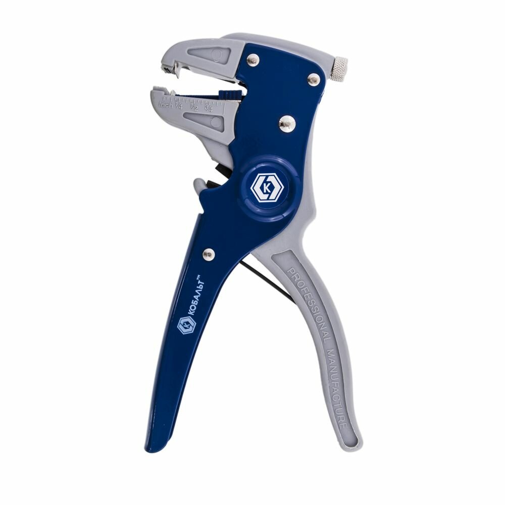 Клещи для снятия изоляции кобальт автоматические, 0.75 - 6.0 мм, 180 мм (1 шт.) блистер (246-470)