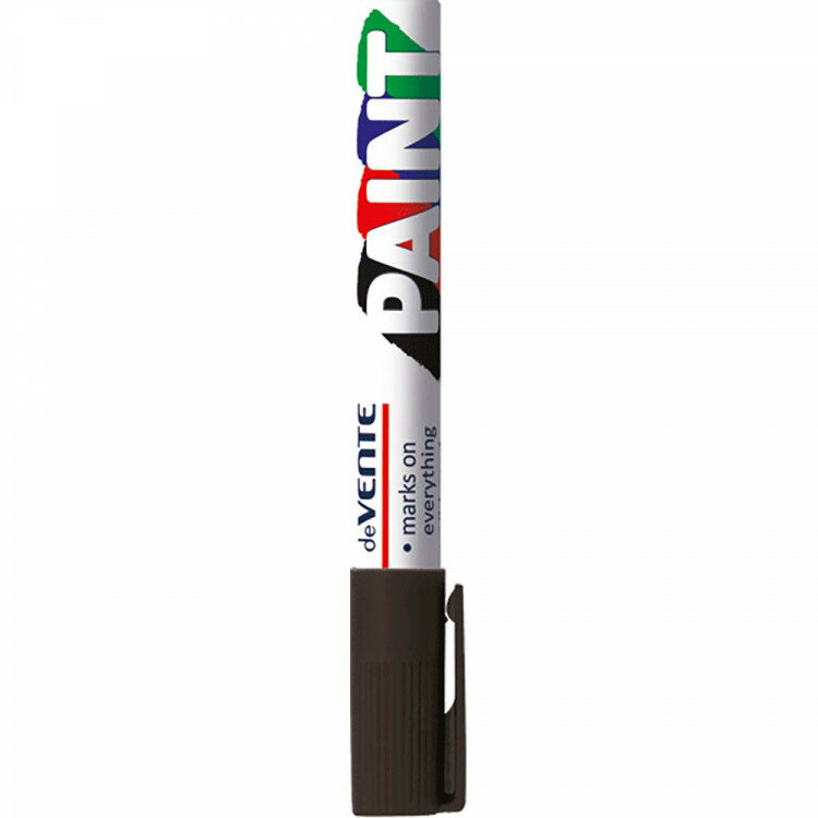 Маркер-краска deVENTE 2,8мм круглый черный арт.5043401. Количество в наборе 12 шт.