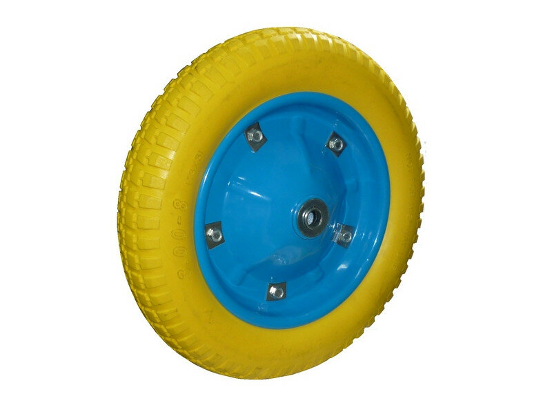 MAWIPRO PU1316, Колесо для тачки пенополиуретановое 13"*3,00-8/16мм МП к тачкам 6204,6204S,6203,7402S_41157