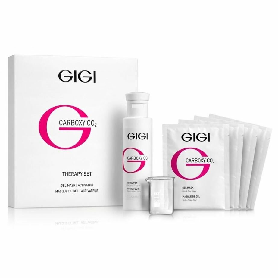 Набор GiGi New Age Carboxy CO2 Set, Карбокситерапия набор - активатор, маски, Набор: активатор, 120 мл+ маска, 5*15 мл