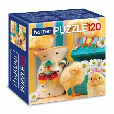 Пазлы 120 деталей. Цыплята (Premium) 120ПЗ5_15383, (Хатбер-М)