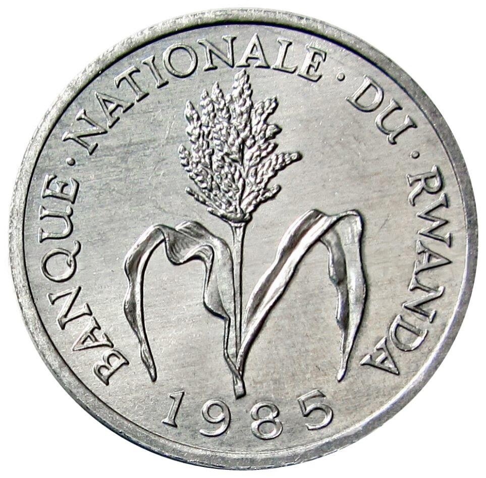 1 франк 1985 Руанда , UNC