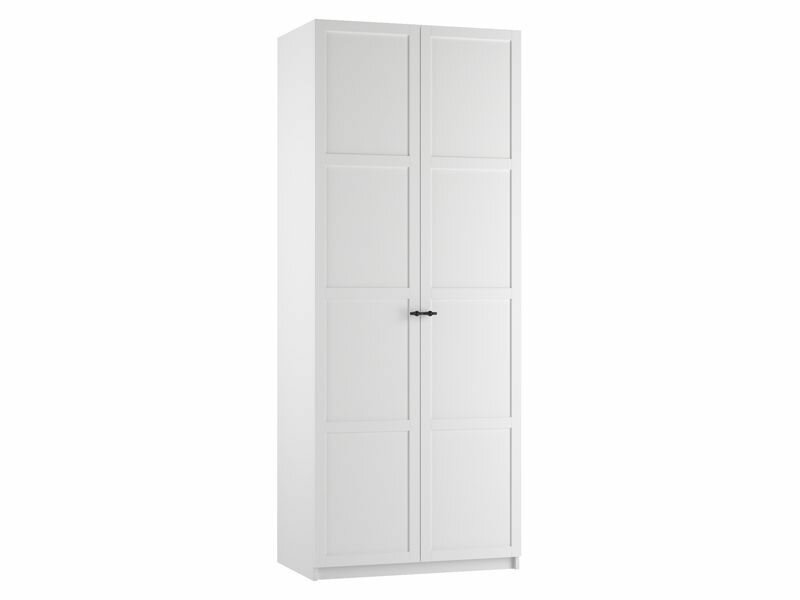 Шкаф распашной для одежды " Берг" 80х200х50 Белый / Лотос